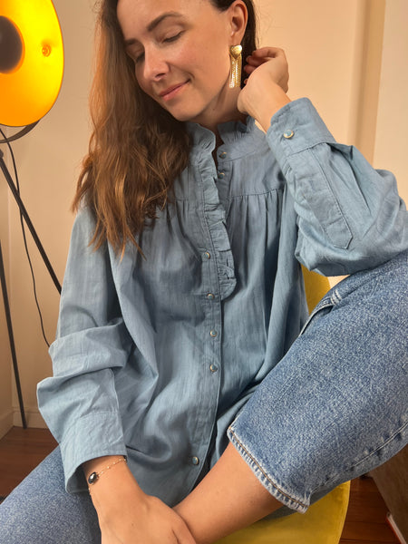Chemise Cassandre bleue – By Léna & Lola